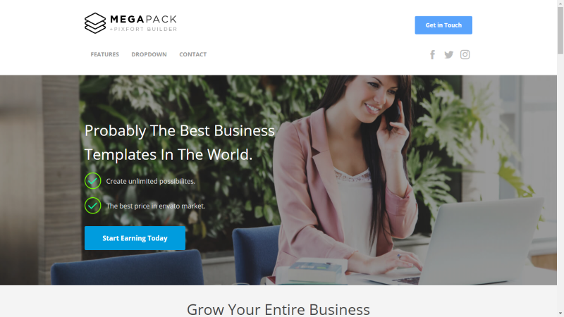 Best Landing Page Templates : HTML, Bootstrapped & Responsive